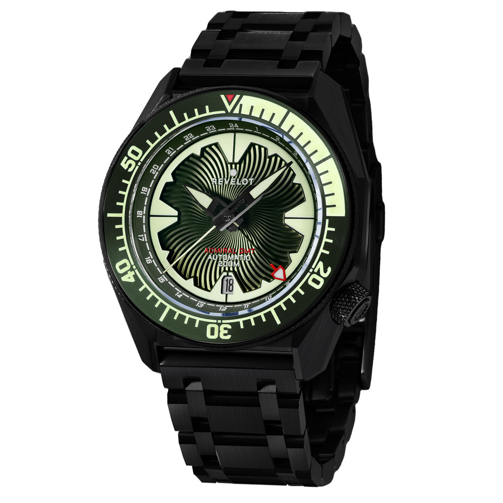 Revelot Men's Collection | R10 Admiral GMT Army DLC – REVELOT
