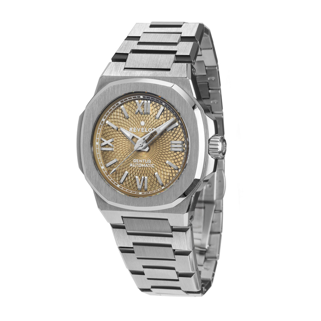 Gentus 40MM | Champagne Steel (Automatic) – REVELOT