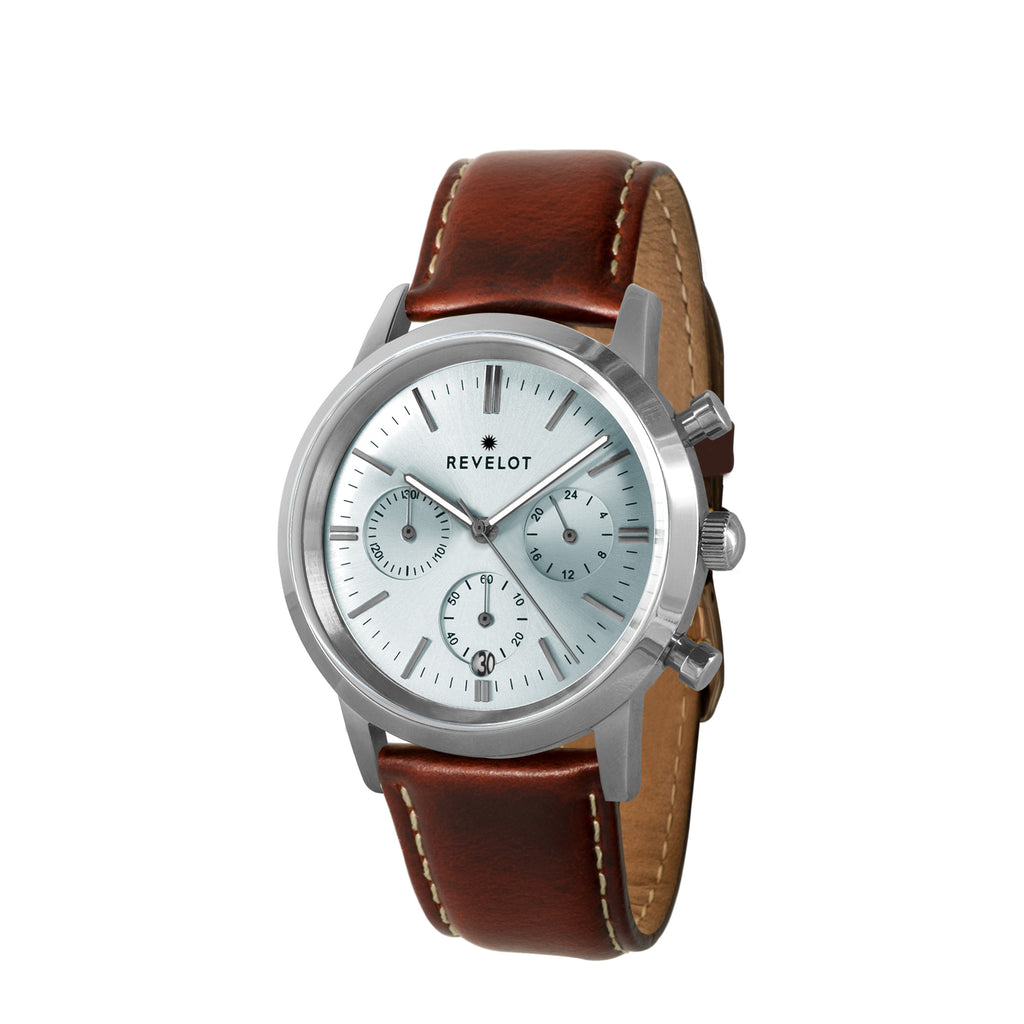 Revelot Men's Collection | R1 Classic Chronograph - Silver/Rose Gold ...