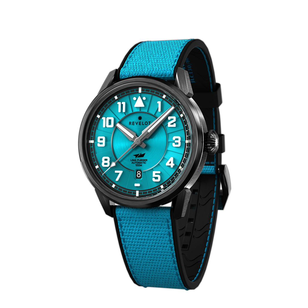 Revelot Men's Collection | LIMA Flieger Teal Grade 5 Titanium DLC – REVELOT