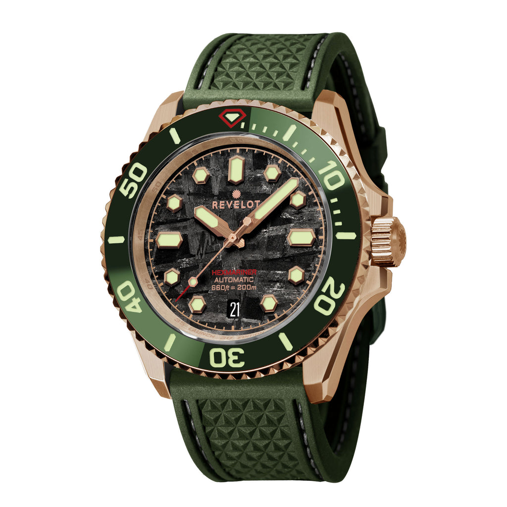 Revelot Men's Collection | Hexmariner R11 Army Bronze Meteorite – REVELOT