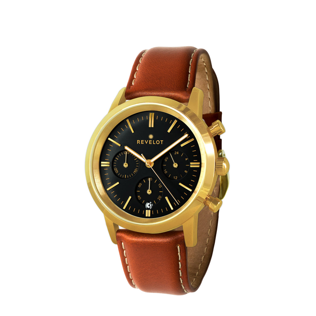 Revelot Men's Collection | R1 Classic Chronograph - Silver/Rose Gold ...