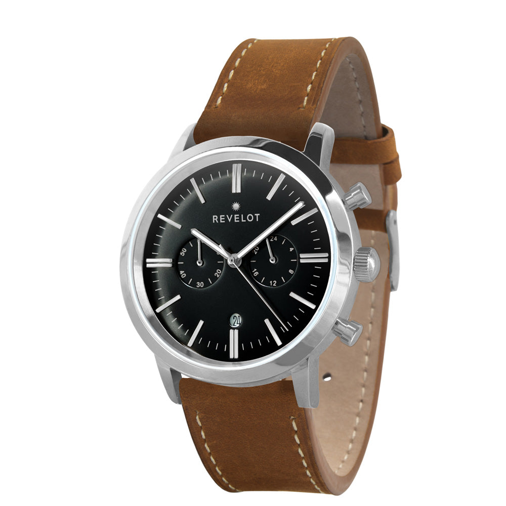 Revelot Men's Collection | R1 Classic Chronograph - Silver/Rose Gold ...