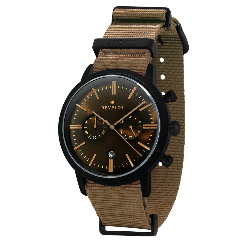 Revelot Men's Collection | R1 Classic Chronograph - Silver/Rose Gold ...