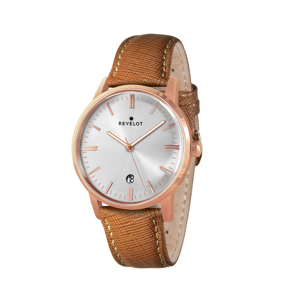 Revelot Men's Collection | R1 Classic Chronograph - Silver/Rose Gold ...