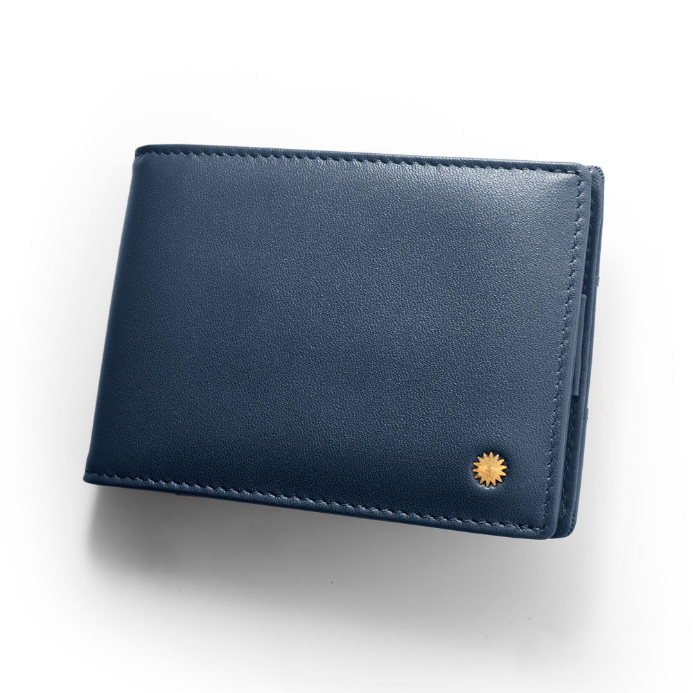 Revelot Men's Collection | Nappa Blue Slim Wallet Pro / W4 – REVELOT